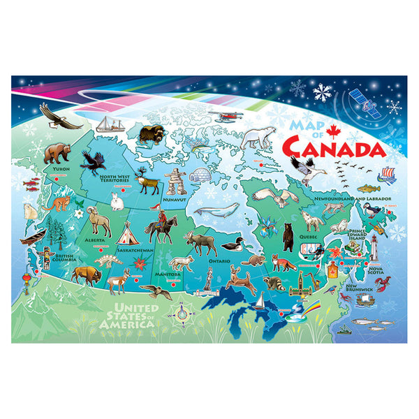 Canada Map 35 Piece Tray Puzzle – The Puzzle Nerds
