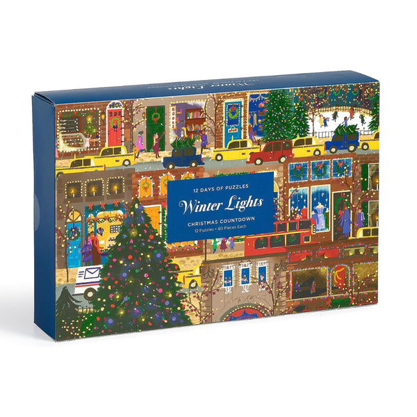 Winter Lights 12 Days Of Puzzles Christmas Countdown by Joy Laforme ...