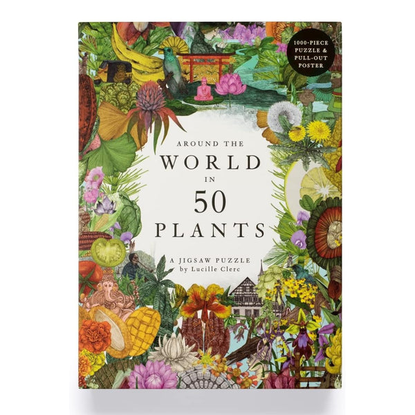 Around The World In 50 Plants 1000 Piece Puzzle – The Puzzle Nerds
