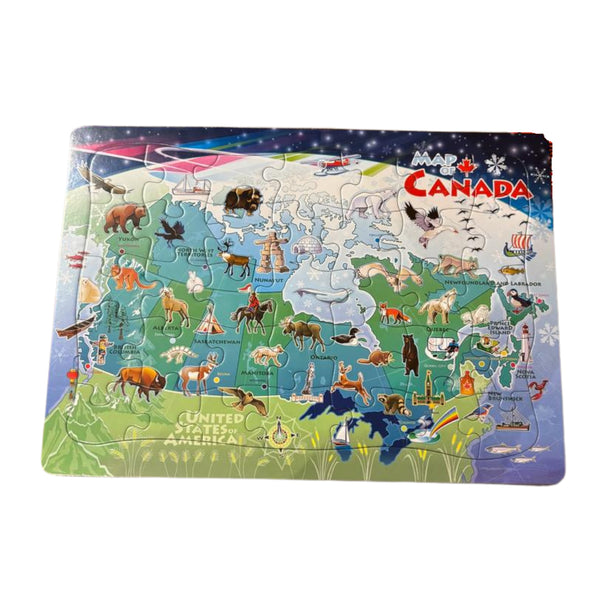 Canada Map 35 Piece Tray Puzzle – The Puzzle Nerds