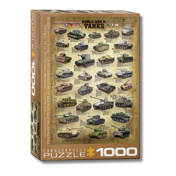 World War II Tanks 1000 Piece Puzzle – The Puzzle Nerds