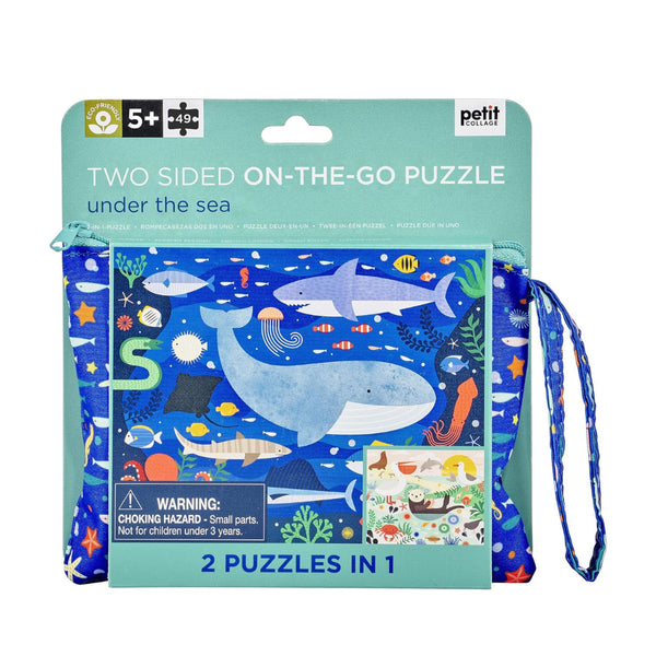 Under The Sea Two-Sided On-The-Go 100 Piece Puzzle – The Puzzle Nerds