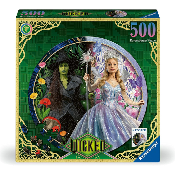 Wicked: True Friendship 500 Piece Round Puzzle – The Puzzle Nerds