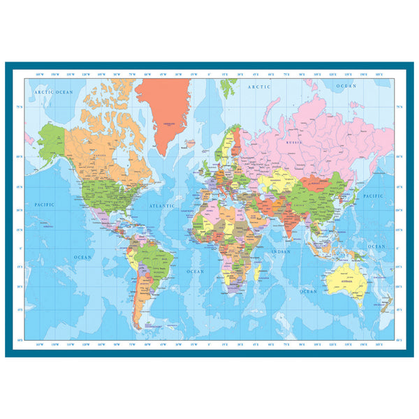 Modern Map Of The World 1000 Piece Puzzle – The Puzzle Nerds