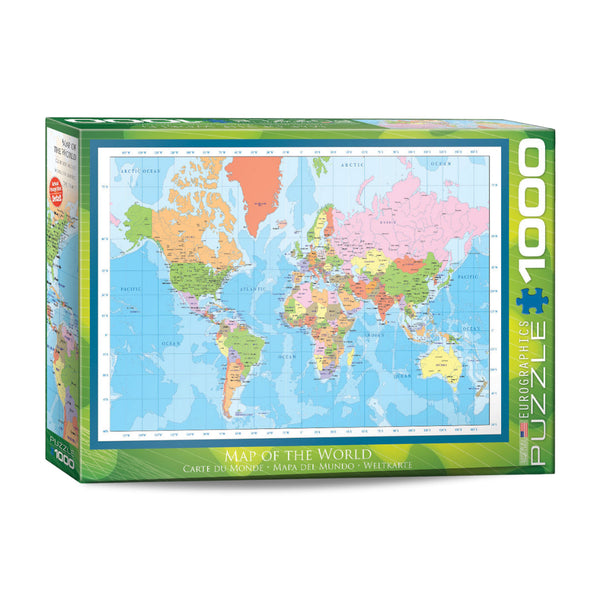 Modern Map Of The World 1000 Piece Puzzle – The Puzzle Nerds