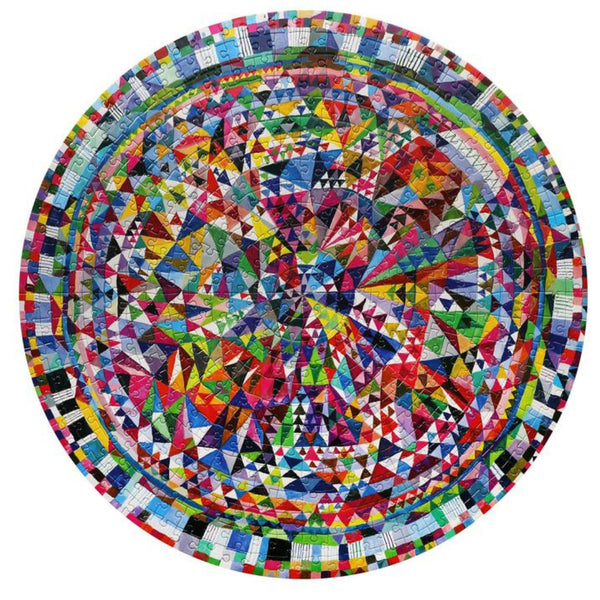 Triangle Pattern 500 Piece Round Puzzle – The Puzzle Nerds